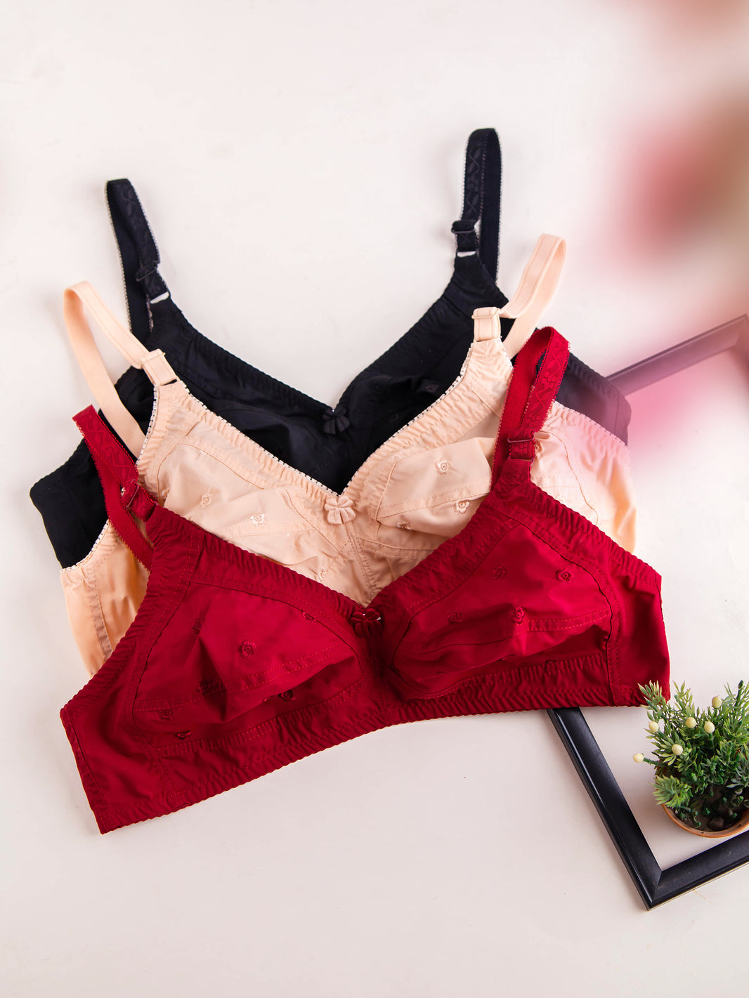 Cotton & Net Bra – Elegantyoushop
