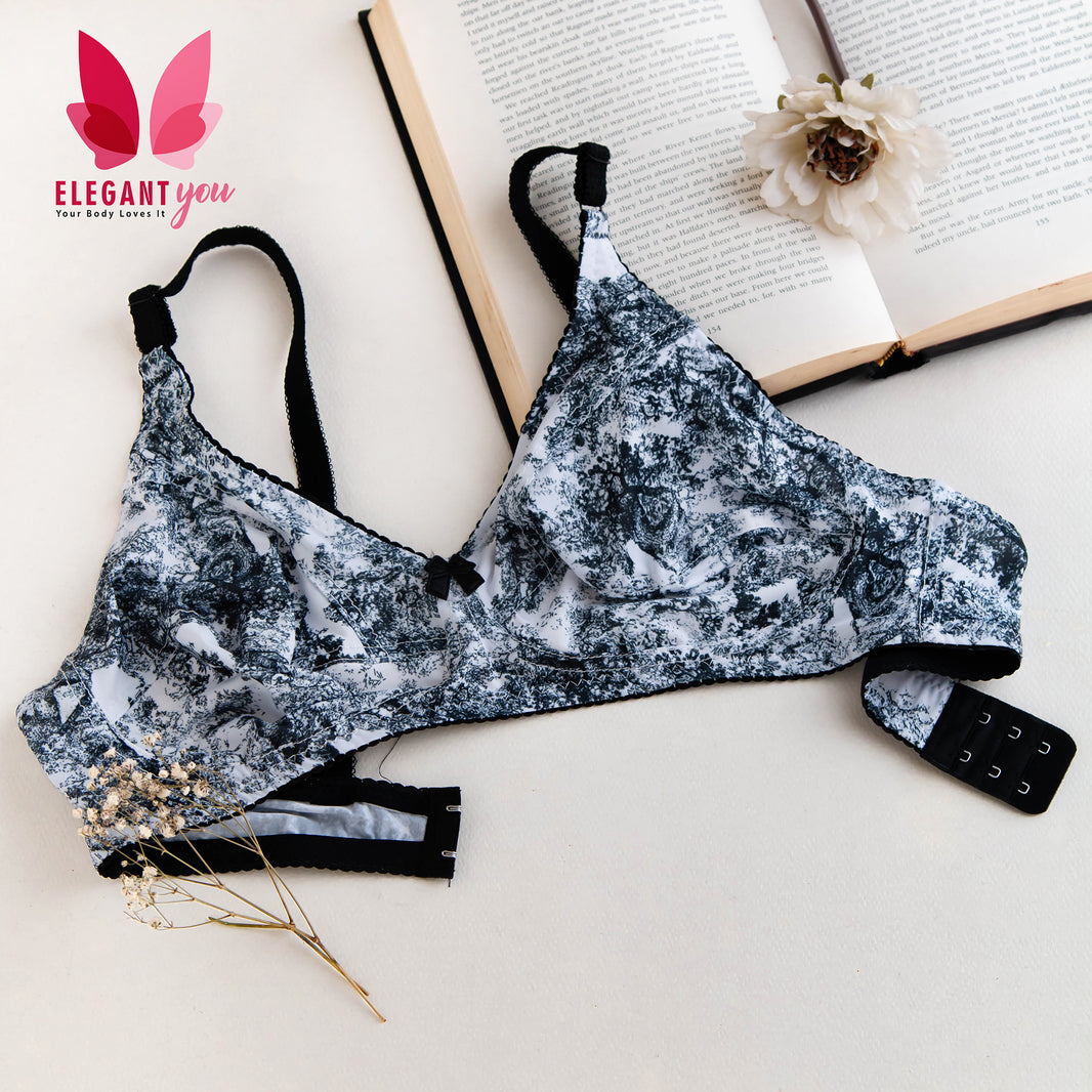 Cotton & Net Bra – Elegantyoushop
