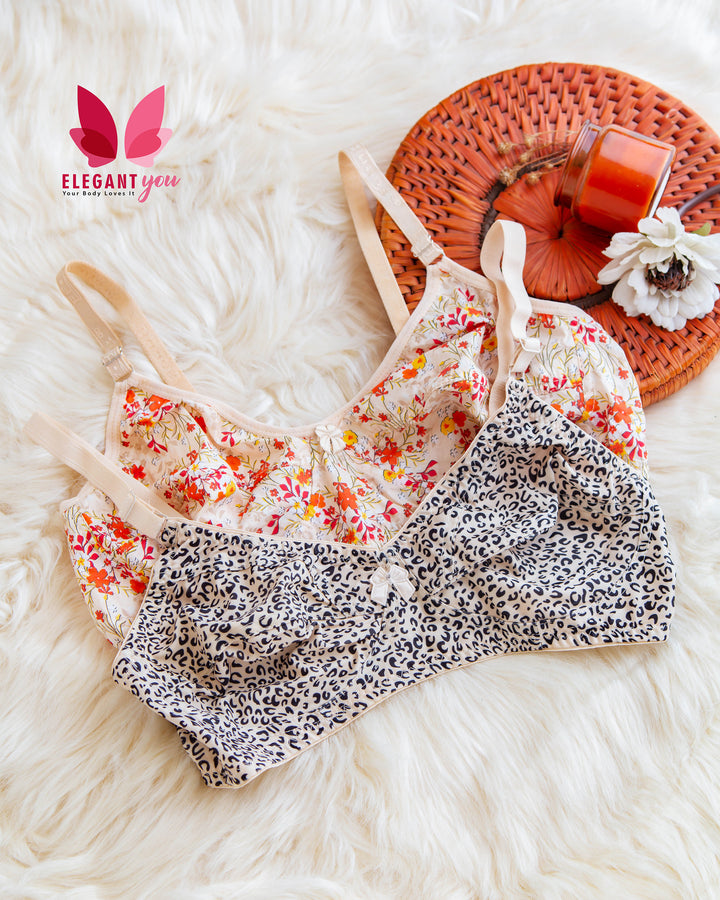 Cotton & Net Bra – Elegantyoushop