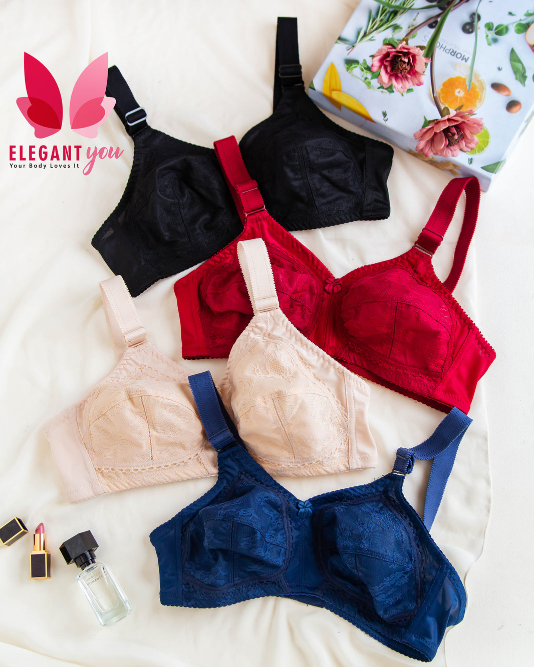 Cotton & Net Bra – Elegantyoushop