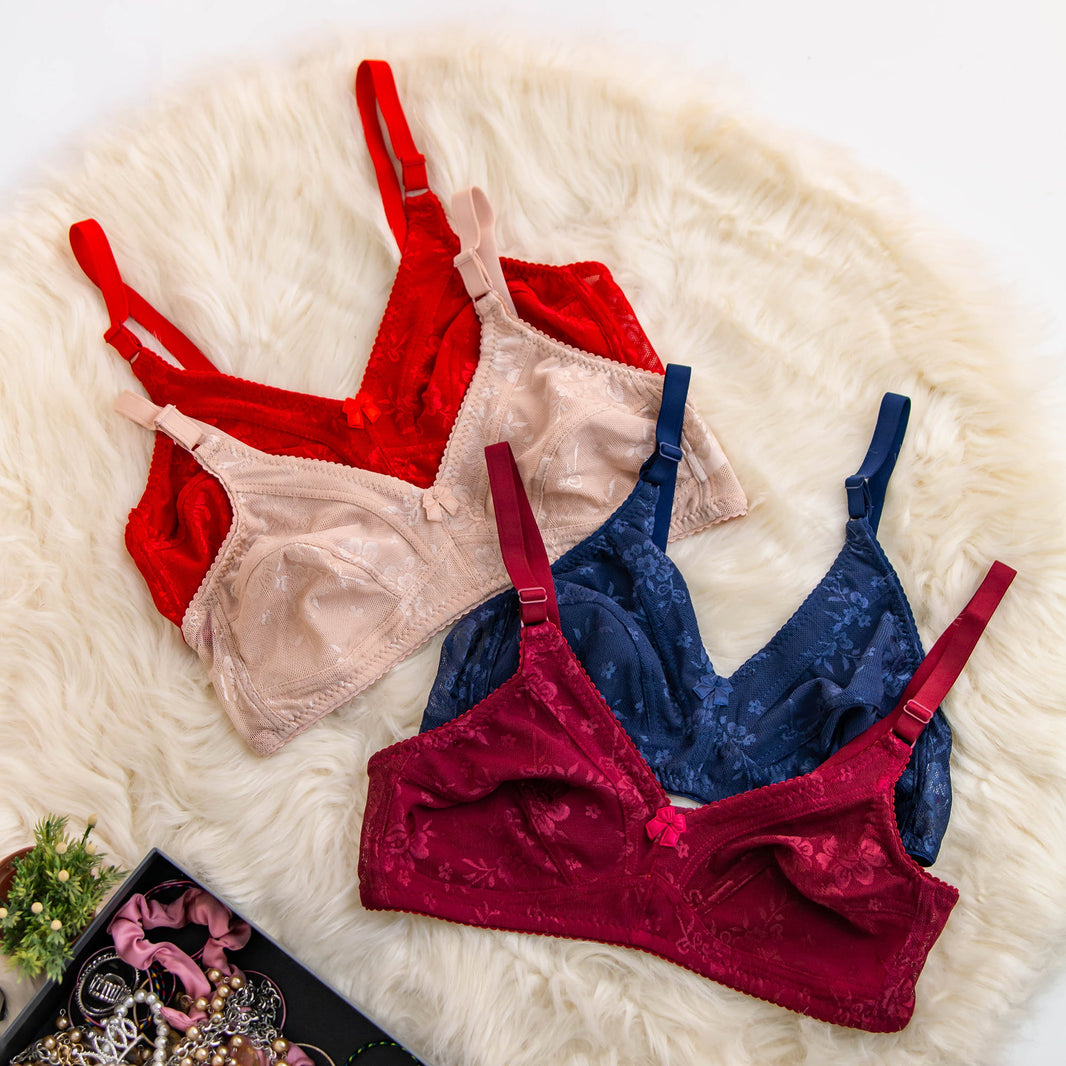 Cotton & Net Bra – Elegantyoushop