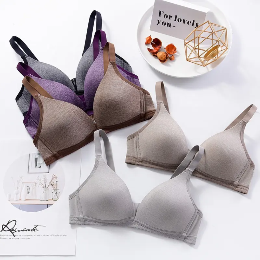 (34-40)b Thin Pad Daily wear Non Wire T-Shirt Bra (077)* – Elegant You Shop